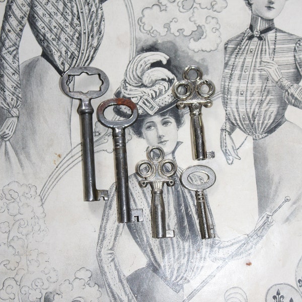 Antique Hollow Barrel Skeleton Key - Etsy