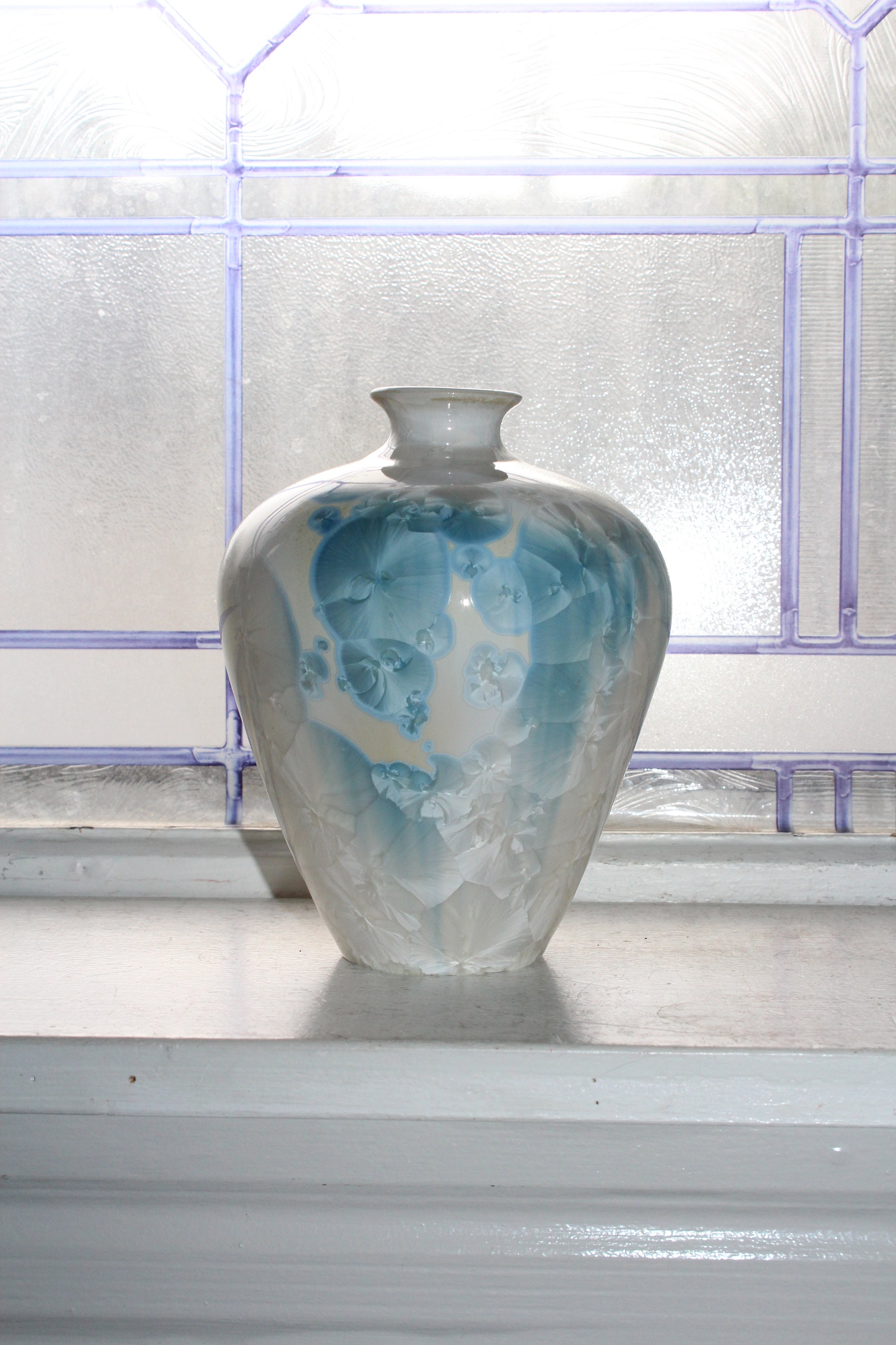 Jon Price Studio Pottery Vase Crystalline Glaze