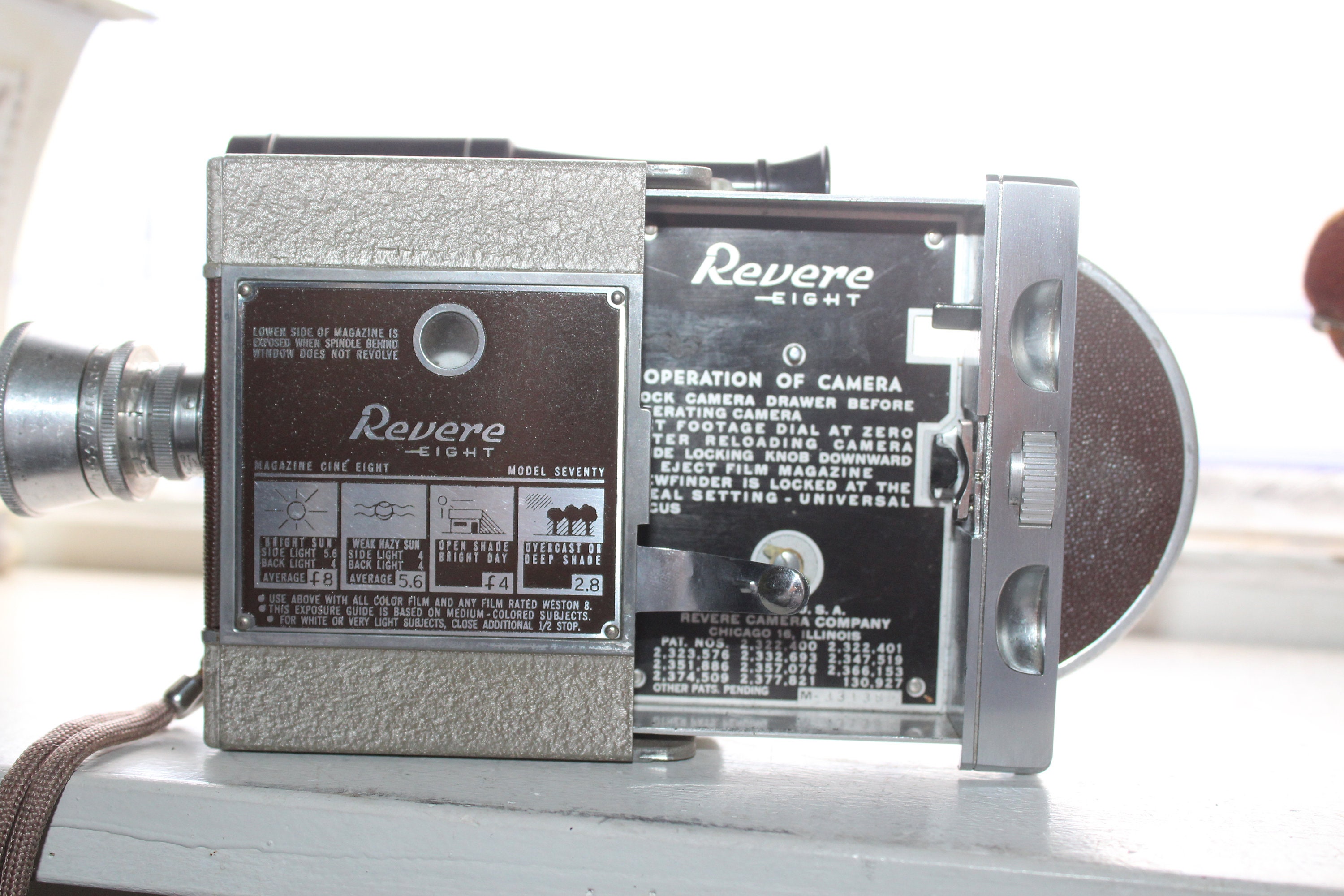 Vintage Revere Eight Camera Model 70 with Leather Case