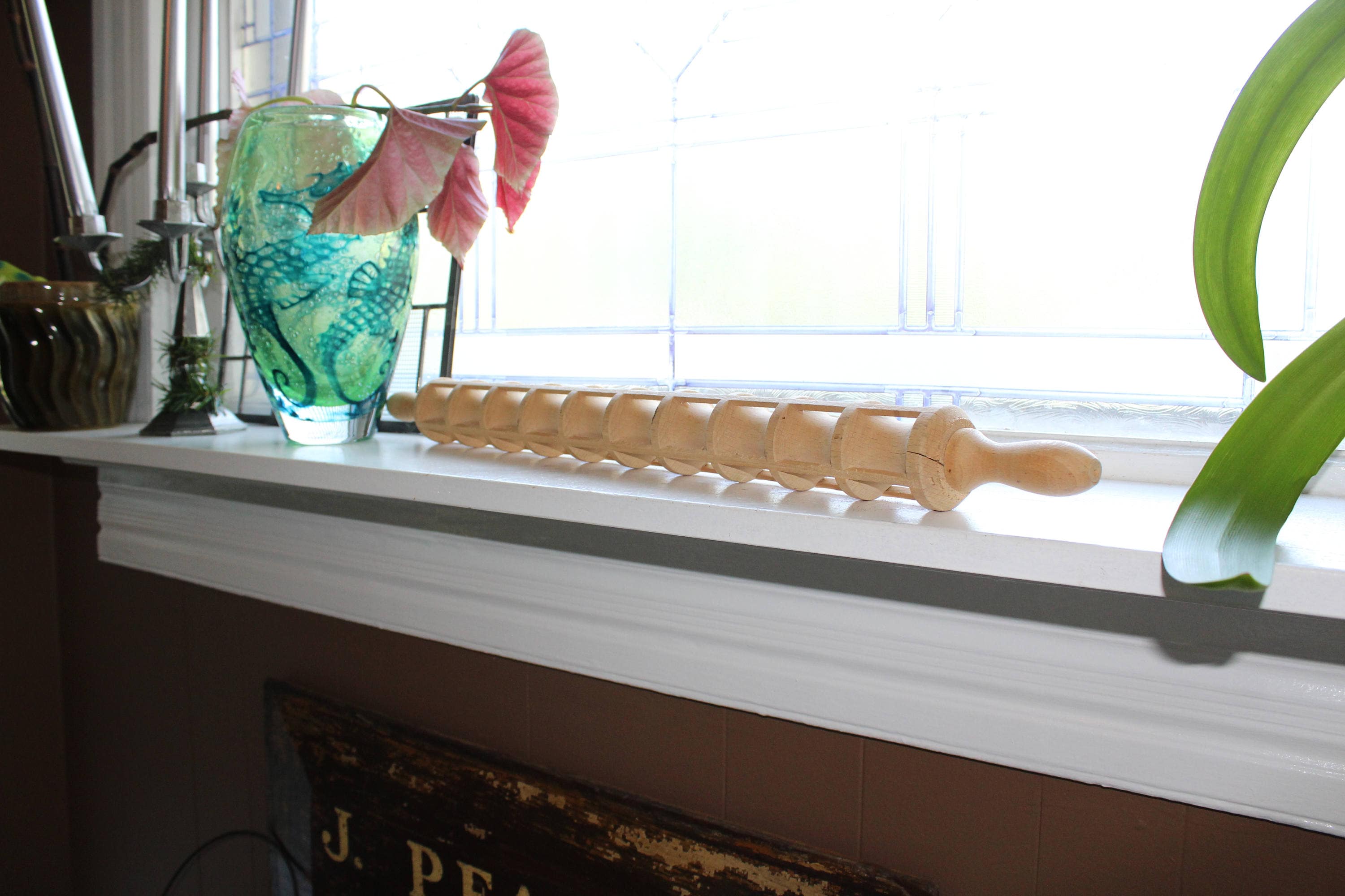 Vintage Rolling Pin Ravioli or Dumplings 24 Inch Vintage Rolling Pin Ravioli or Dumplings 24 Inch