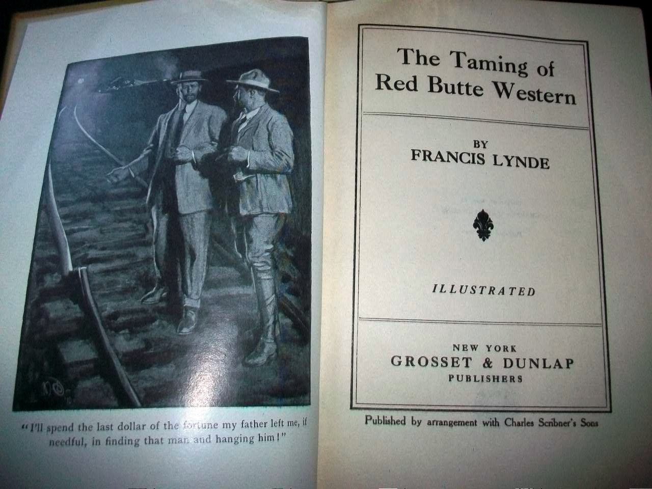 Vintage Book The Taming of Red Butte Western by Francis Lynde 1910
