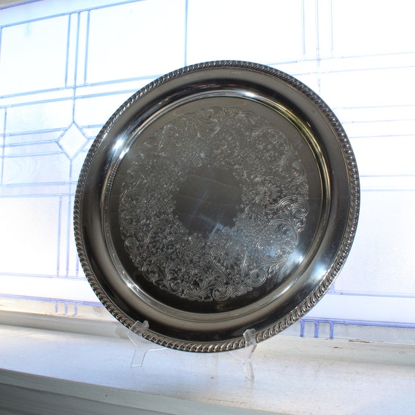 Wm Rogers Silverplate Serving Tray - Etsy