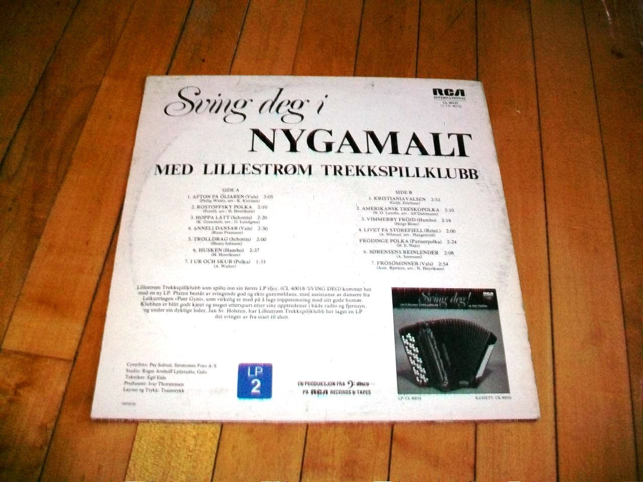 Norwegian Music Record Album Sving Deg I Nygamalt Med Lillestrom ...