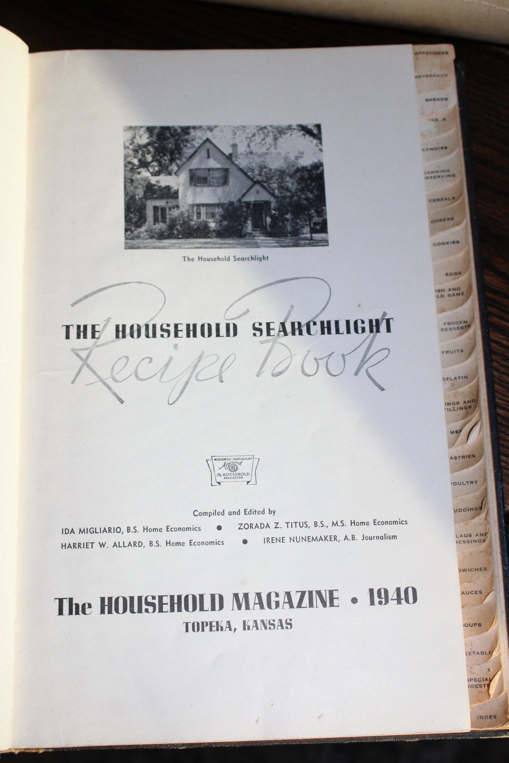 1940 Cookbook Searchlight Recipe Book Cook Book