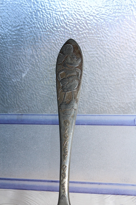 Tiny Mickey Mouse Silver Spoon