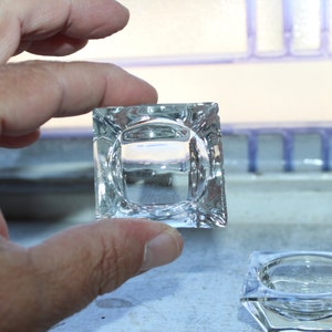 Vintage Crystal Glass Salt Dips Set of 4 | Etsy