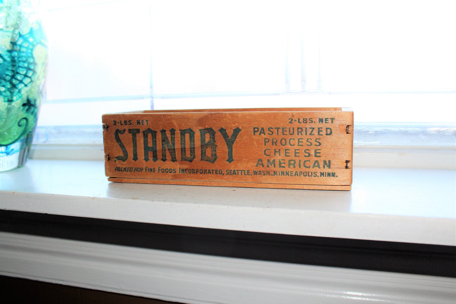 Wood Cheese Box Standby Vintage Kitchen Decor