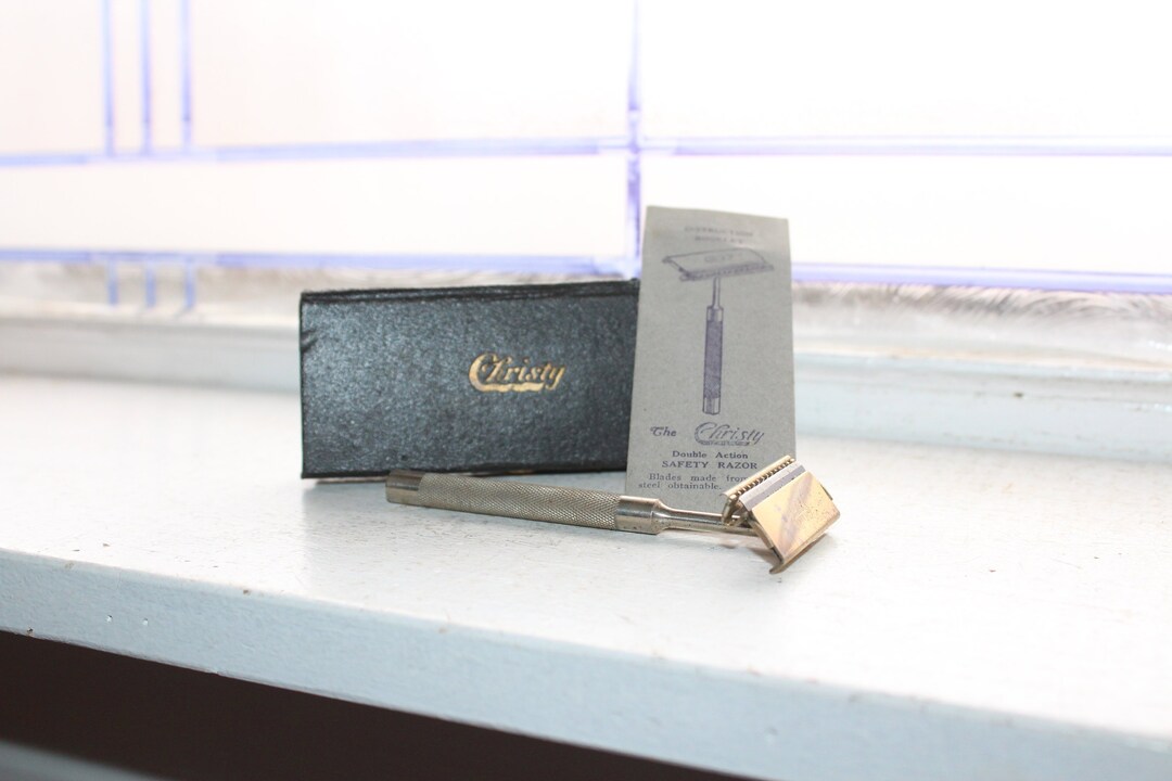 Vintage Christy Safety Razor With Case and Instructions - Etsy