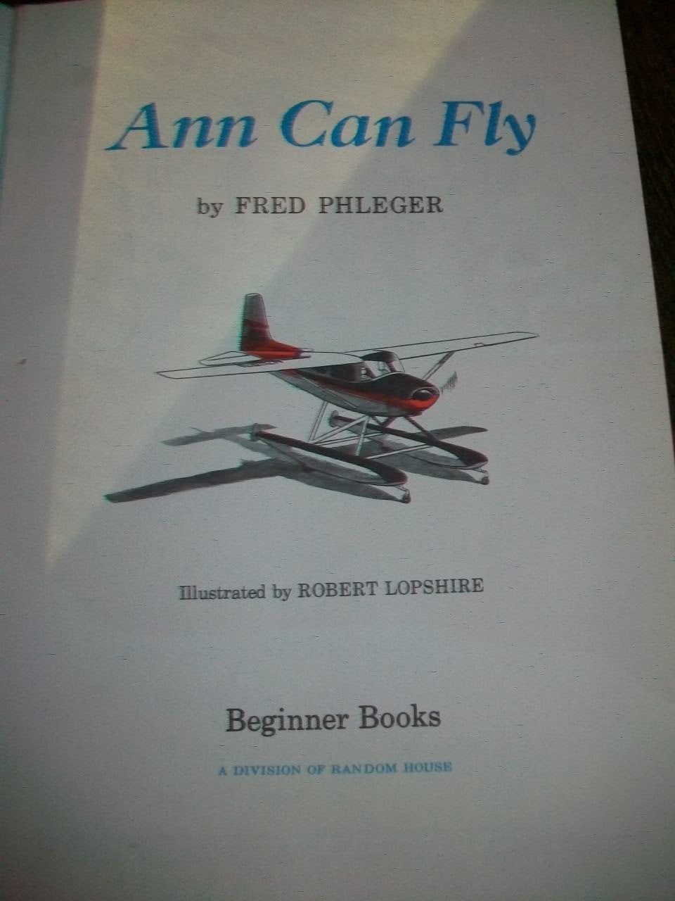 Vintage Children's Book Ann Can Fly 1959
