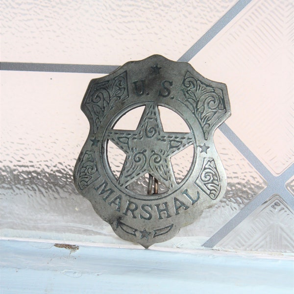 Antique Us Marshals Badge - Etsy