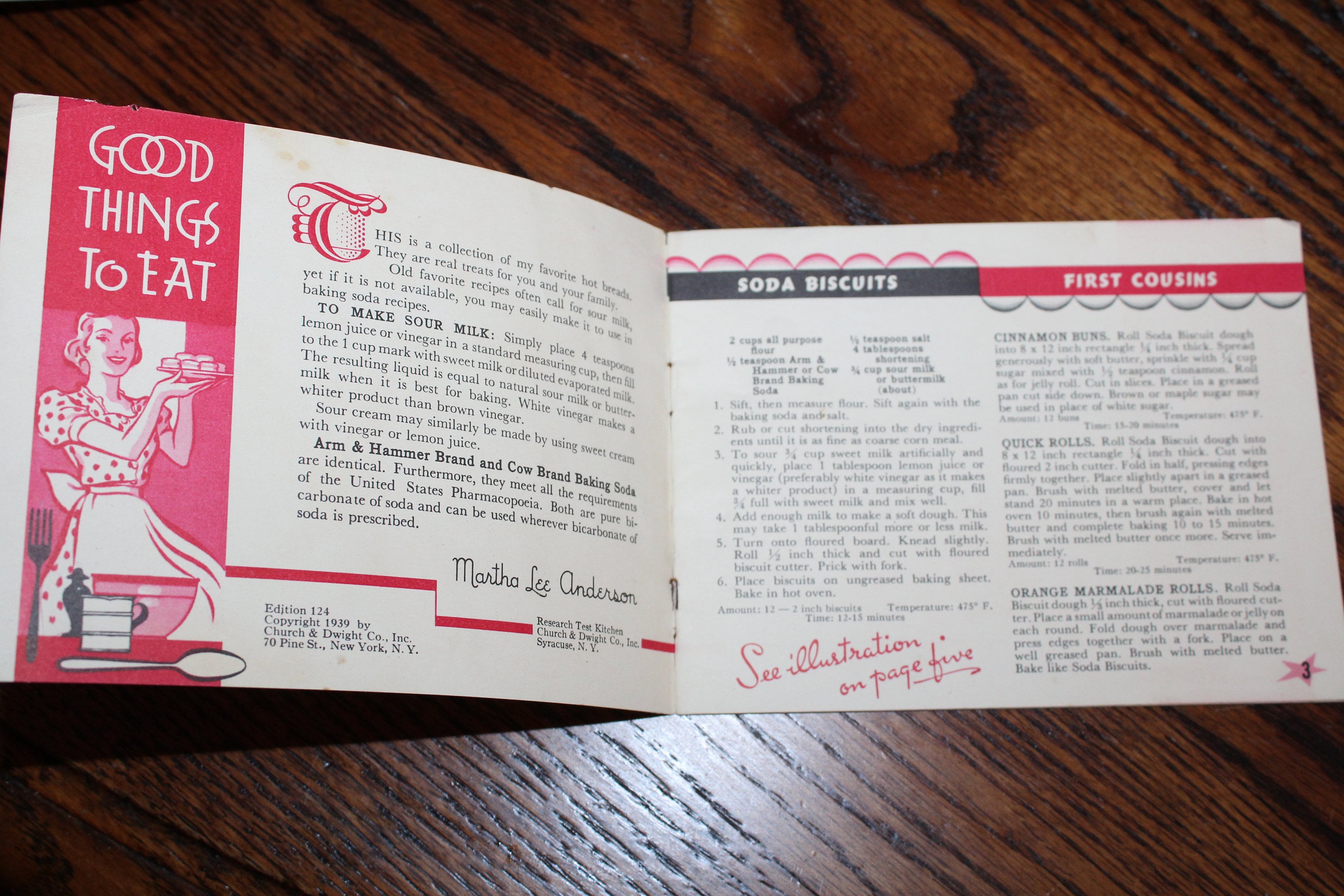 1939 Vintage Cookbook Good Things To Eat Arm and Hammer