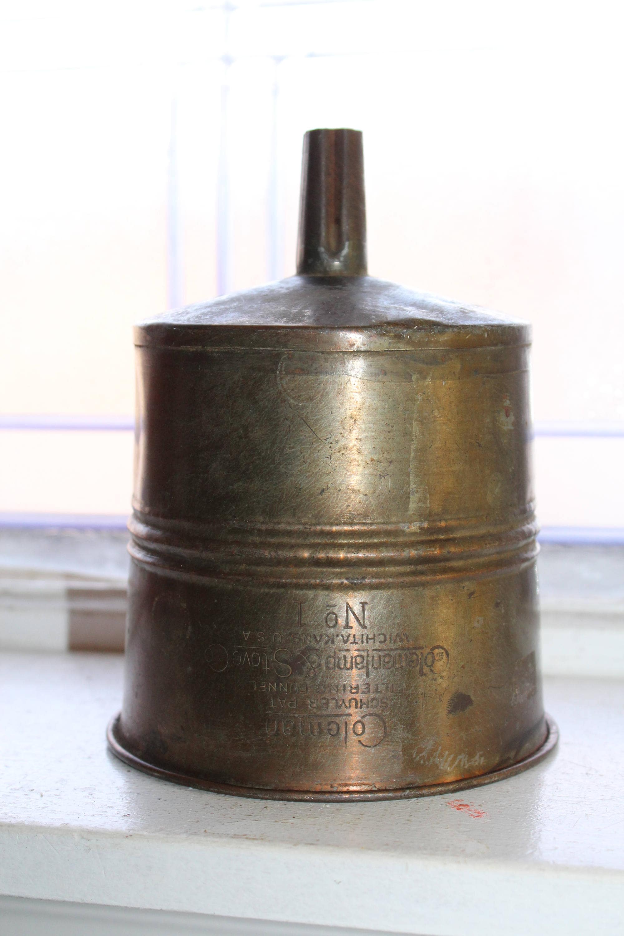 Vintage Coleman No. 1 Filtering Funnel