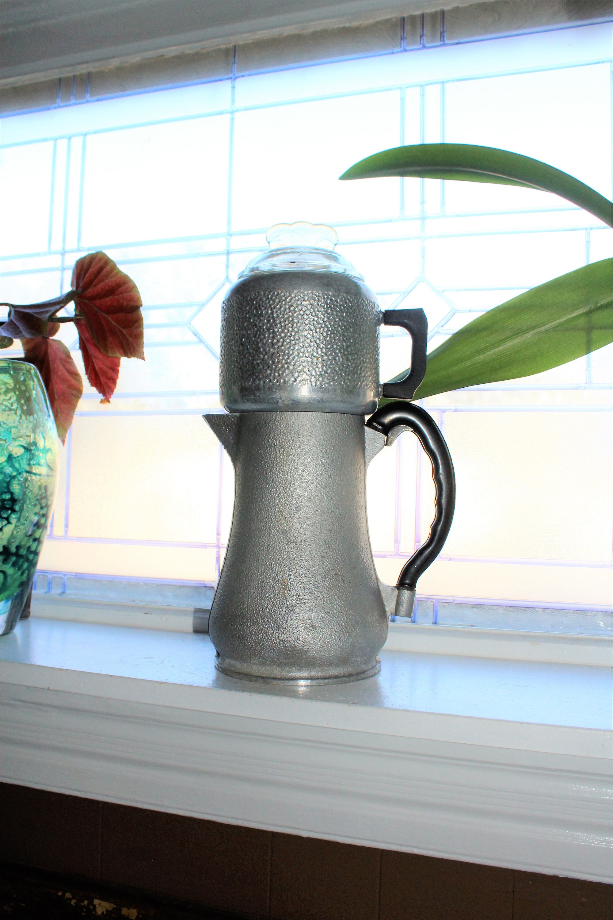 Guardian Service Coffee Pot Vintage 1940s Aluminum