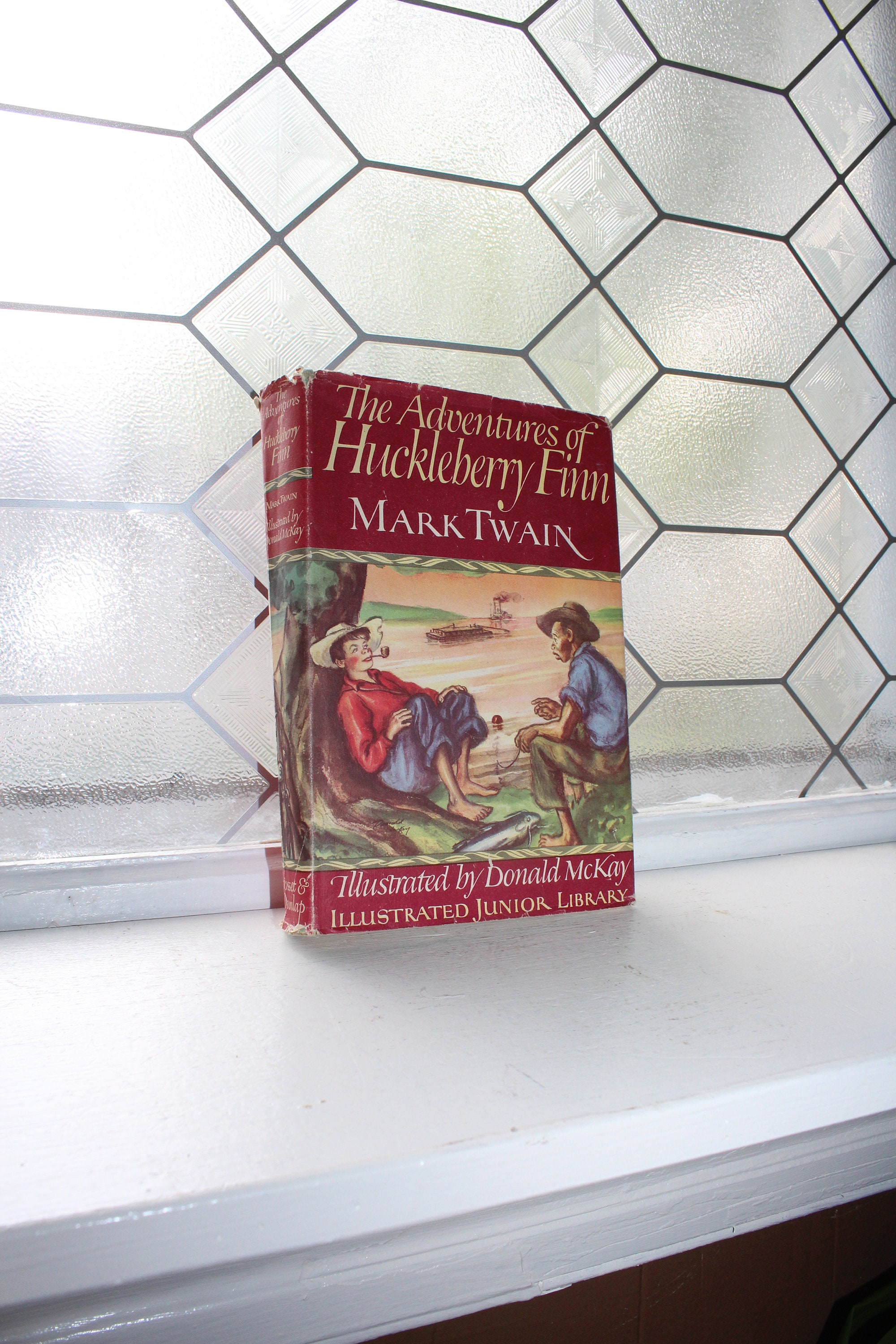 Vintage 1948 Book The Adventures of Huckleberry Finn by Mark Twain
