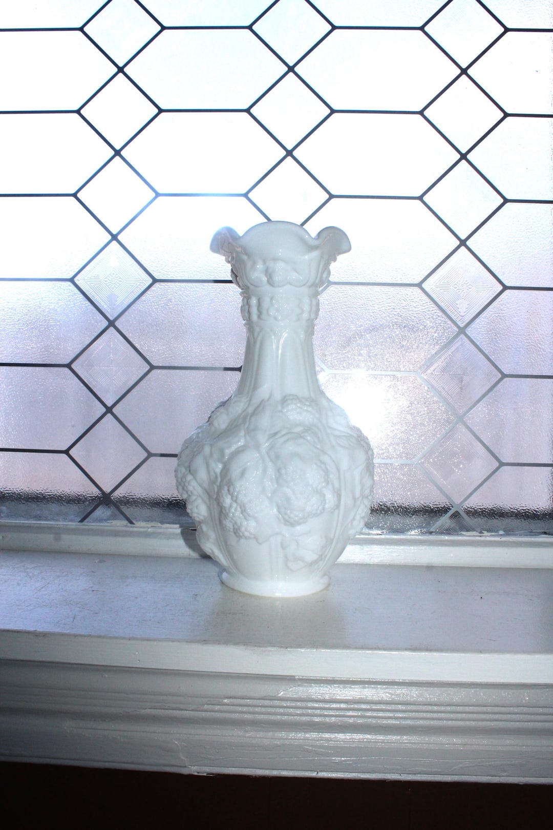 Imperial Glass Loganberry Vase Vintage 1950s Milk Glass - Etsy