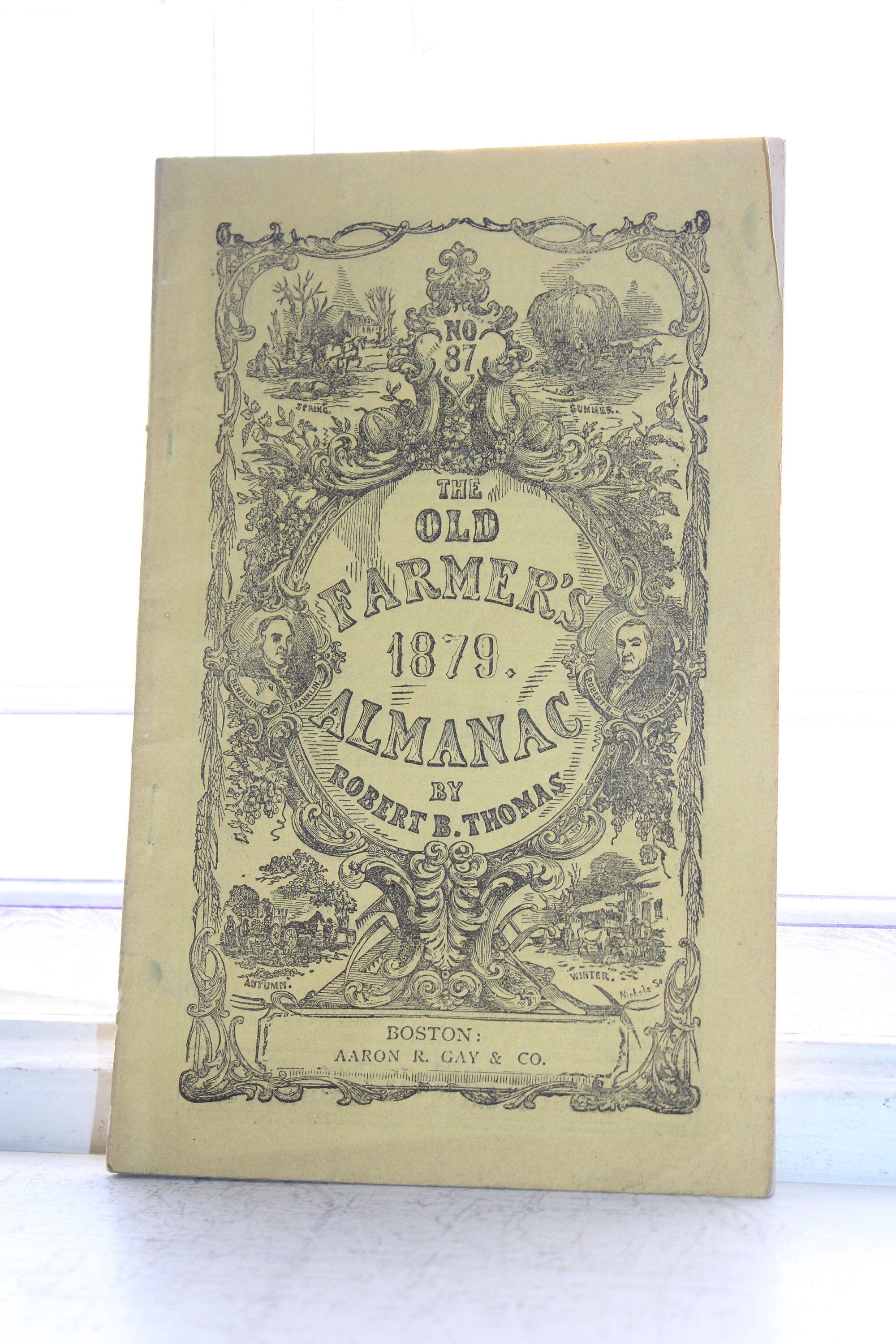 Antique 1879 Old Farmer's Almanac by Robert B Thomas