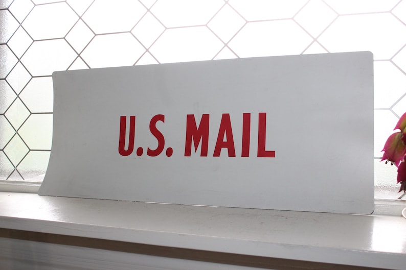 Vintage US Mail Large Magnetic Car Sign USPS Postal Service - Etsy