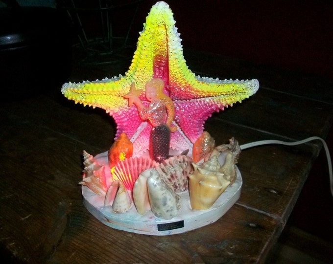 Vintage Mermaid & Shell TV Lamp Weeki Wachee Spring Florida 1950s ...