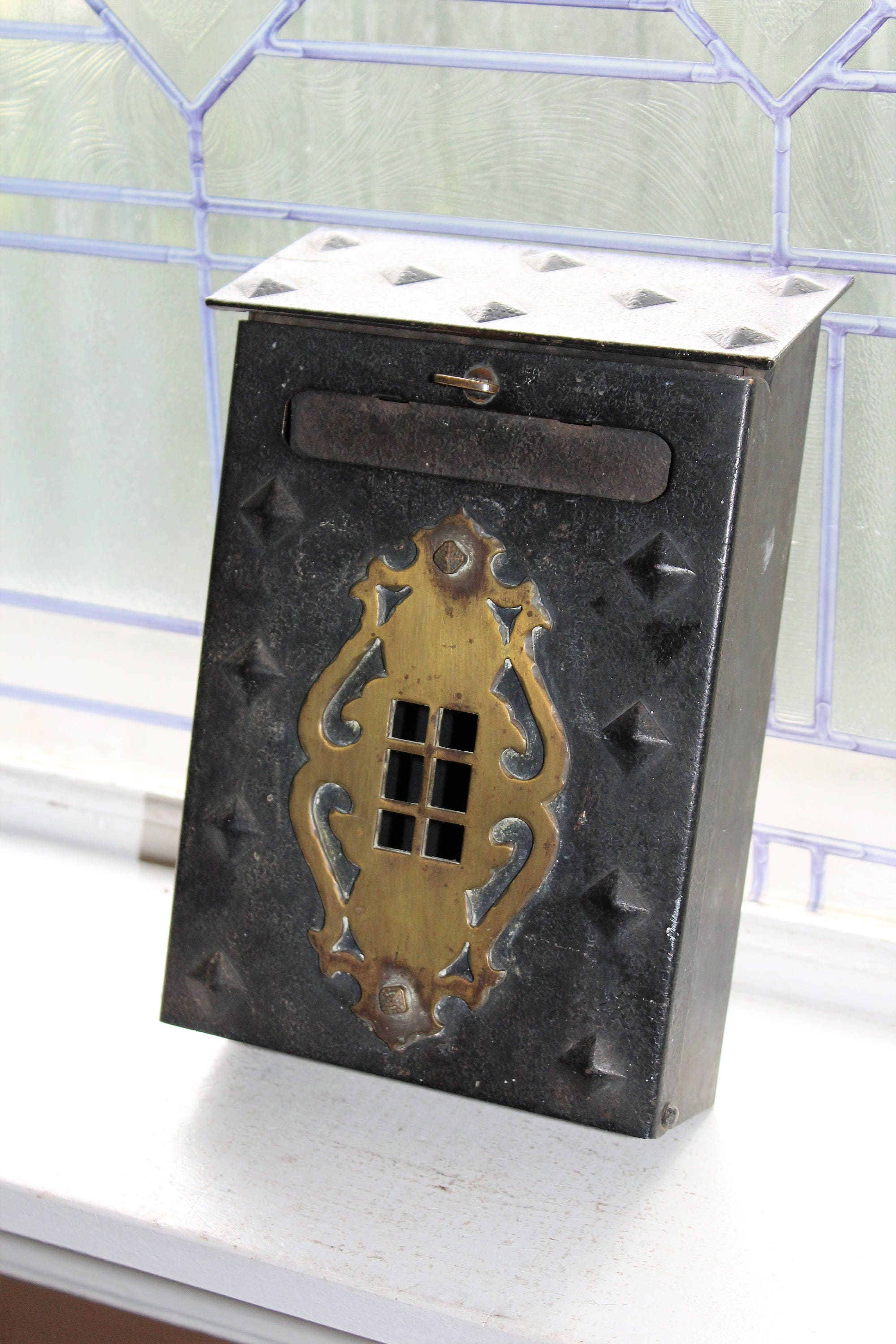 Antique Mail Box Circa Early 1900s Arts and Crafts Mission Style