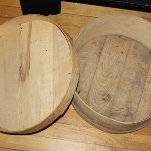 Antique Wood Cheese Box Large Round Storage W/ Lid - Etsy