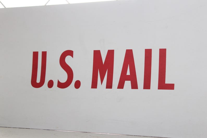 Vintage US Mail Large Magnetic Car Sign USPS Postal Service - Etsy