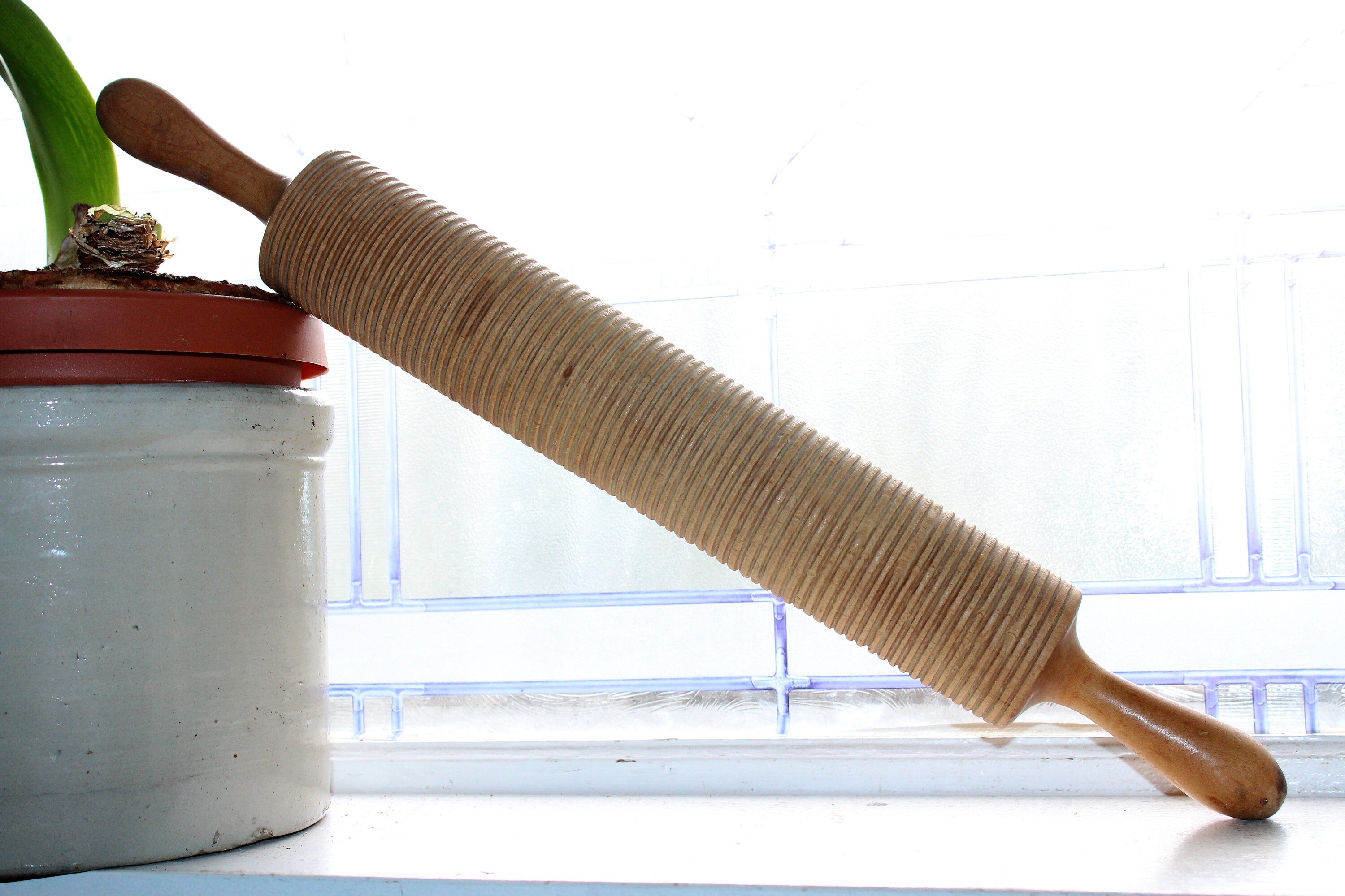 Large Antique Rolling Pin Short Bread Lefse Norwegian Scandinavian