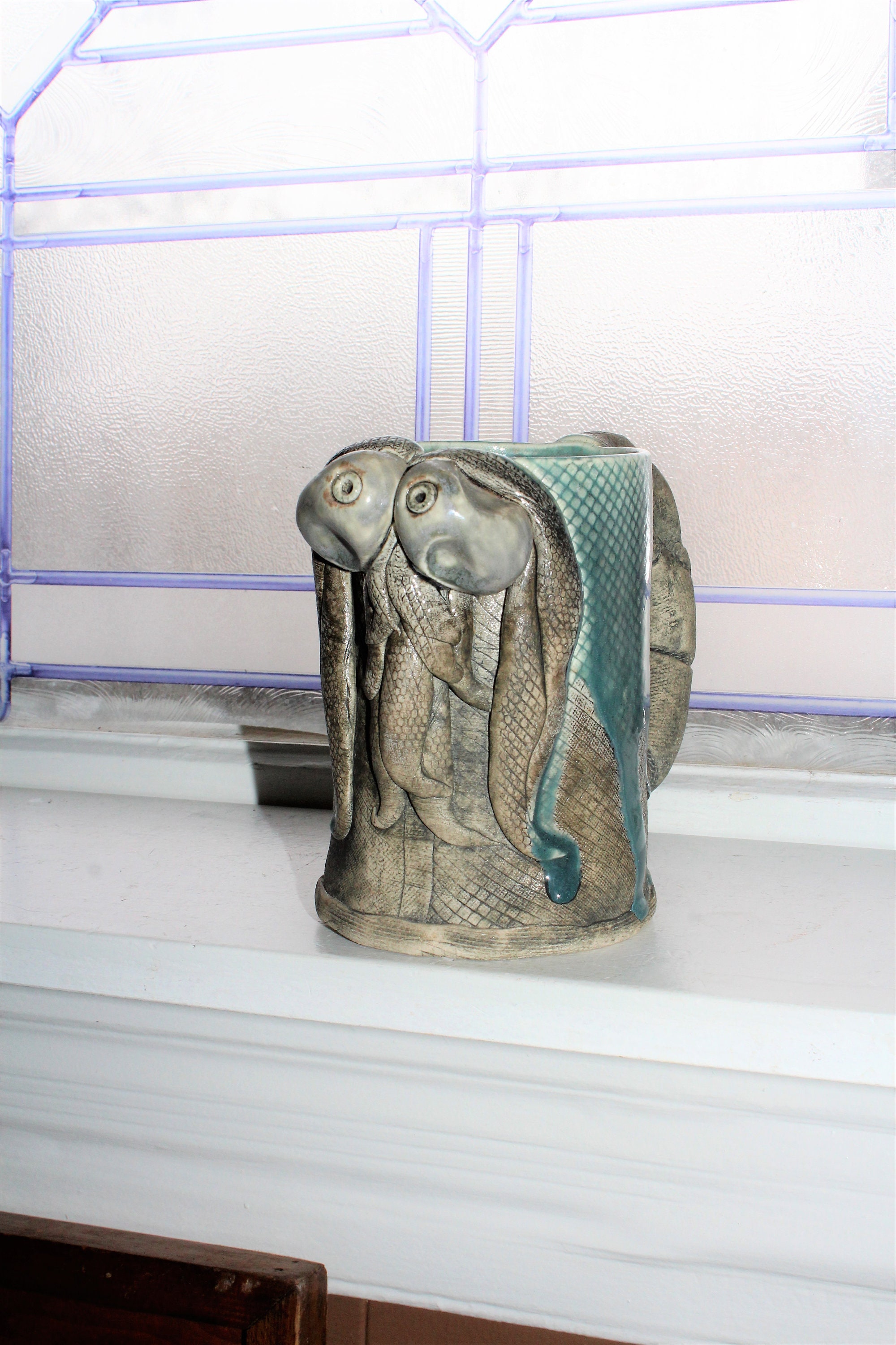 Richard Marshall Pottery Coffee Mug Gothic Woo Creature North Carolina