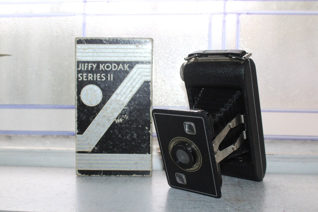 Vintage Folding Camera Jiffy Kodak Series II 1940s With Box - Etsy