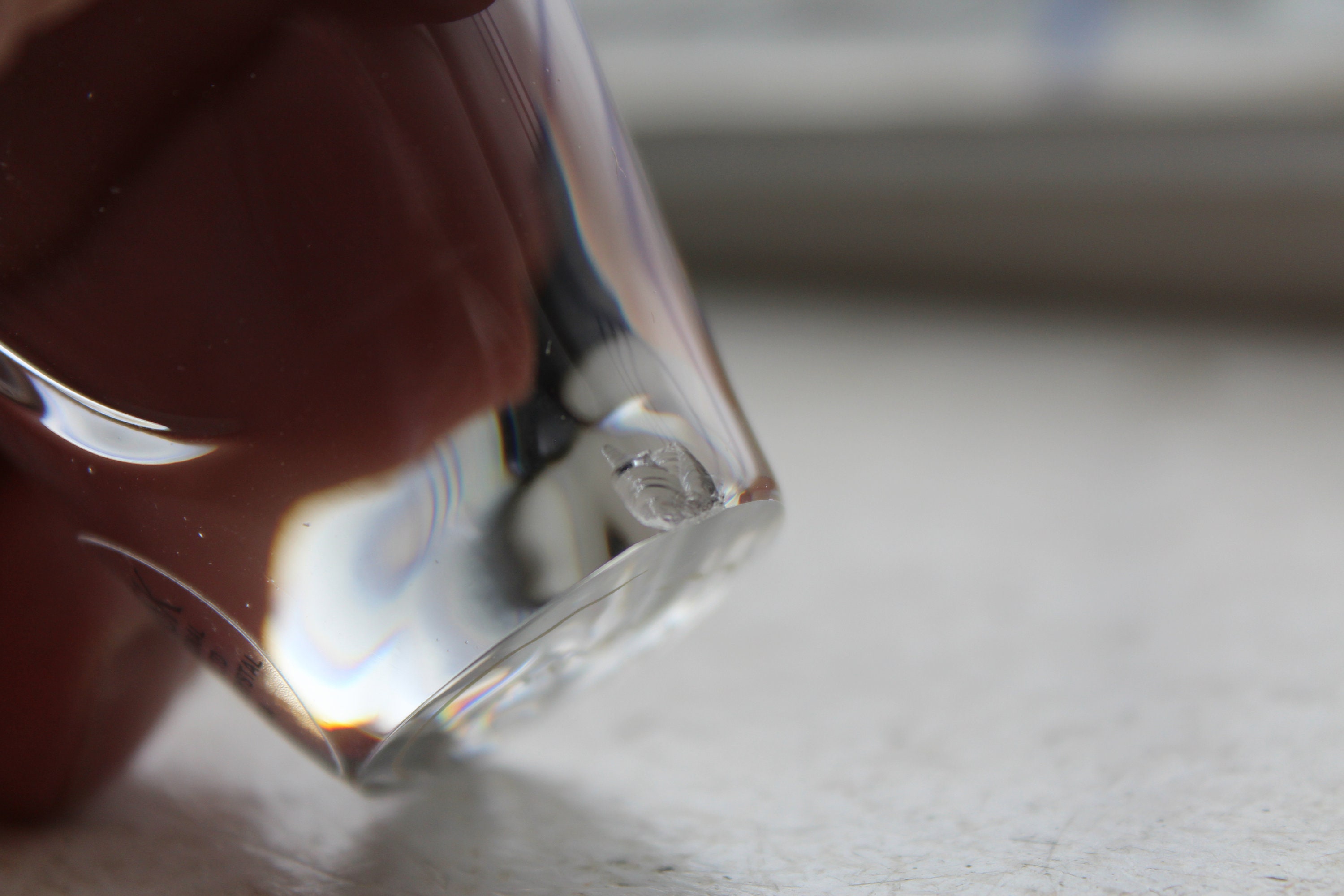Dansk Crystal Penguin Figurine Paperweight Vintage Art Glass