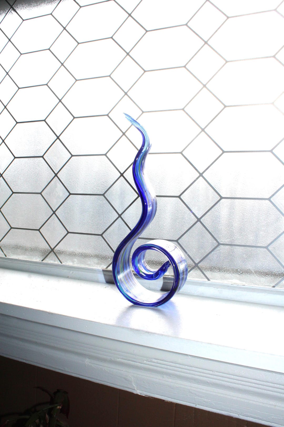 Vintage Handmade HQT Glass Sculpture Murano Style - Etsy