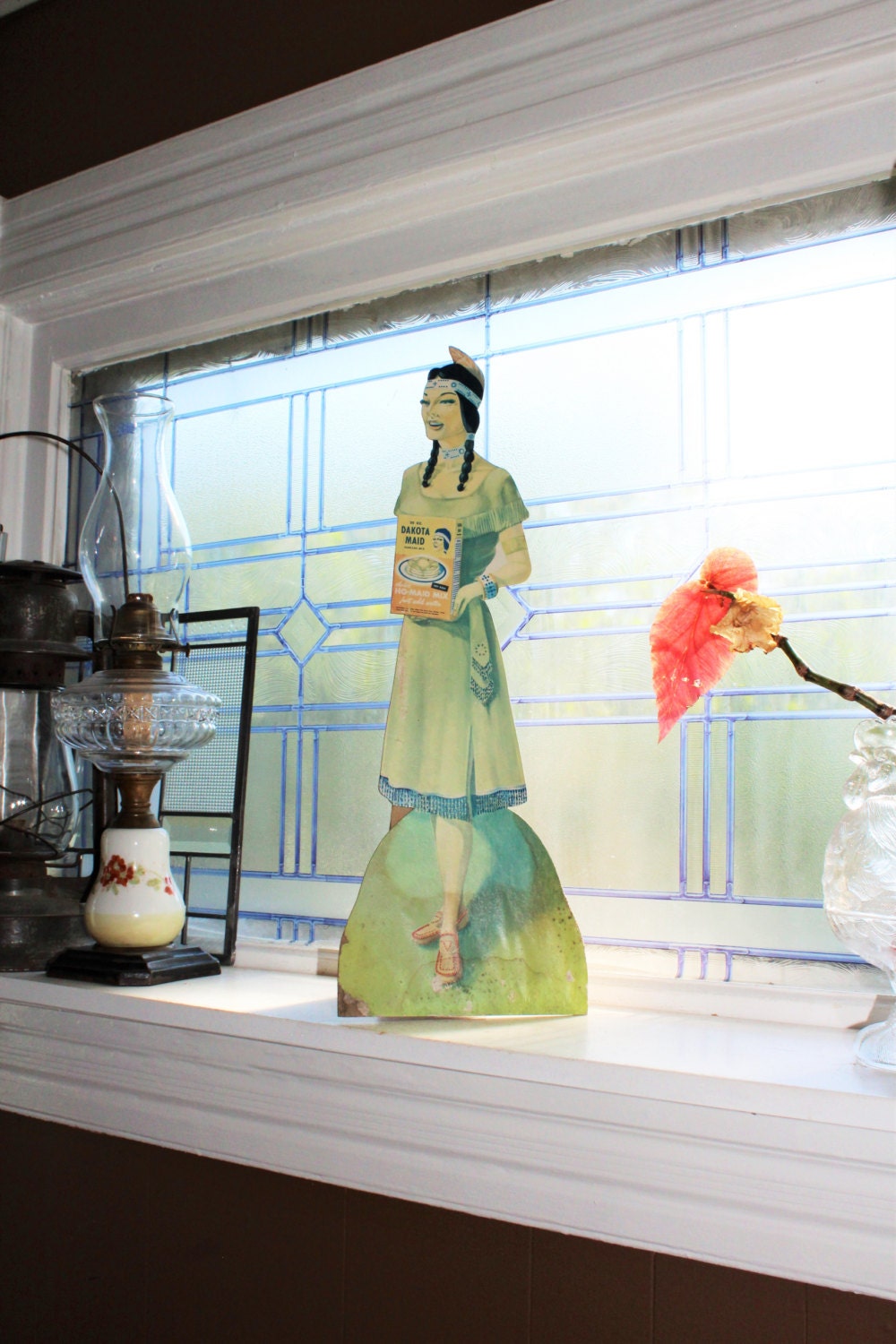 Vintage Dakota Maid Flour Store Display Sign 1950s Advertising