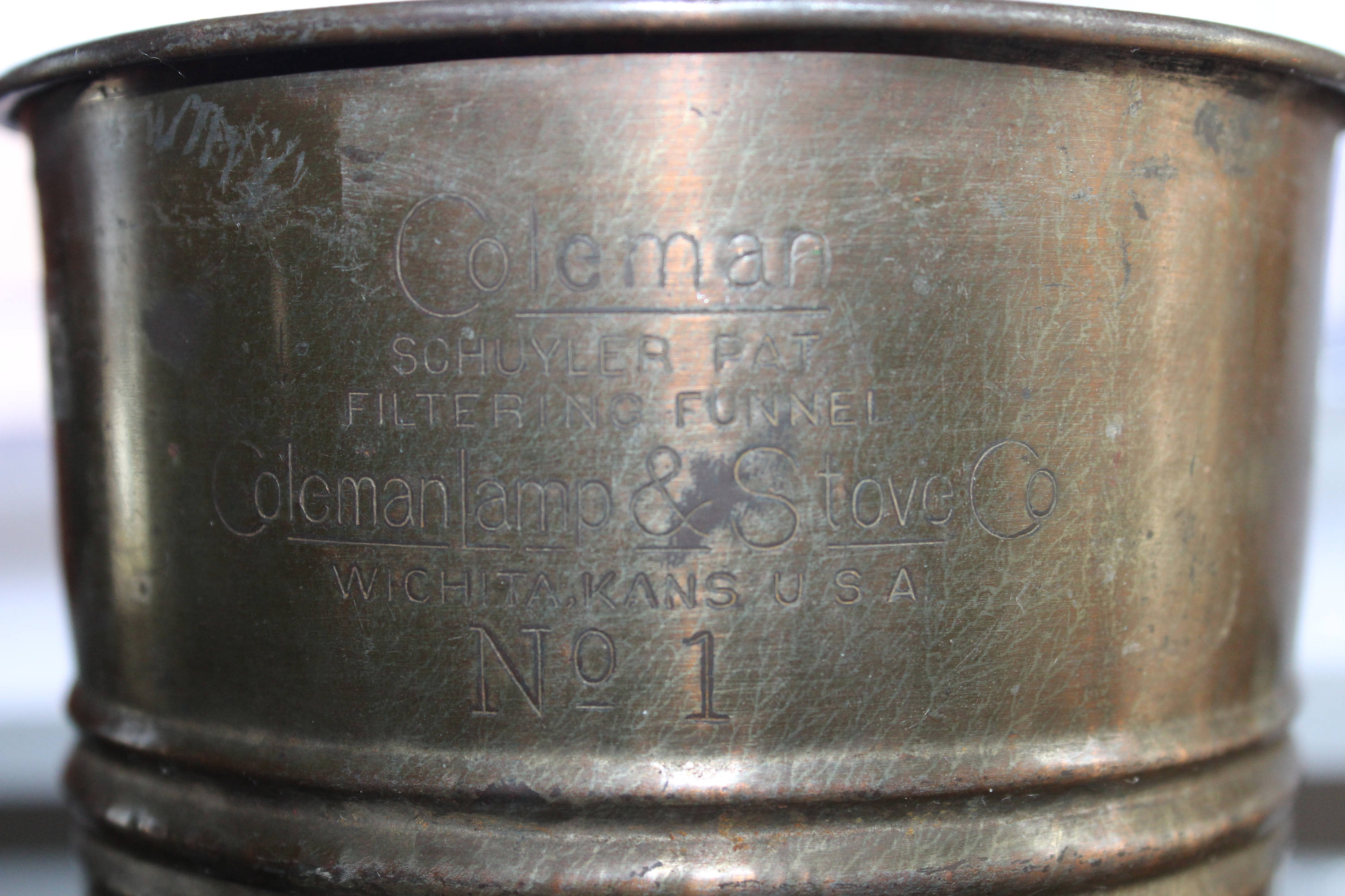 Vintage Coleman No. 1 Filtering Funnel