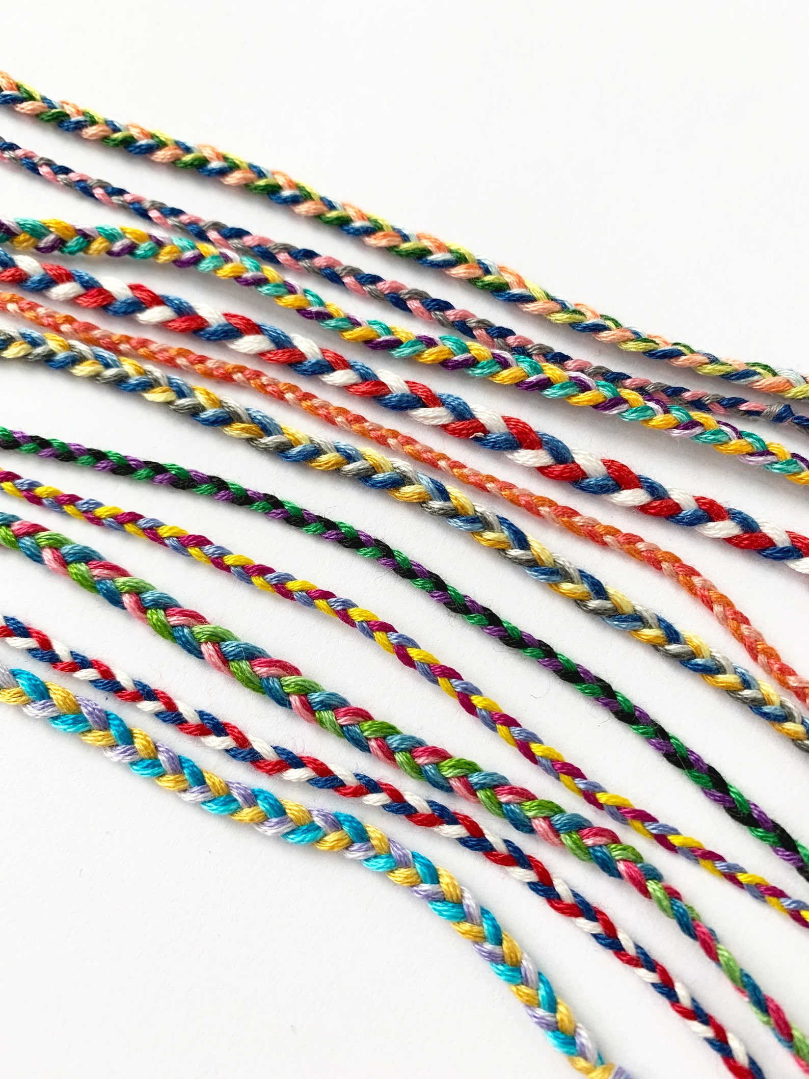 Made to Order - Three Color Braid - Thin or Thick - Bracelet or Anklet ...