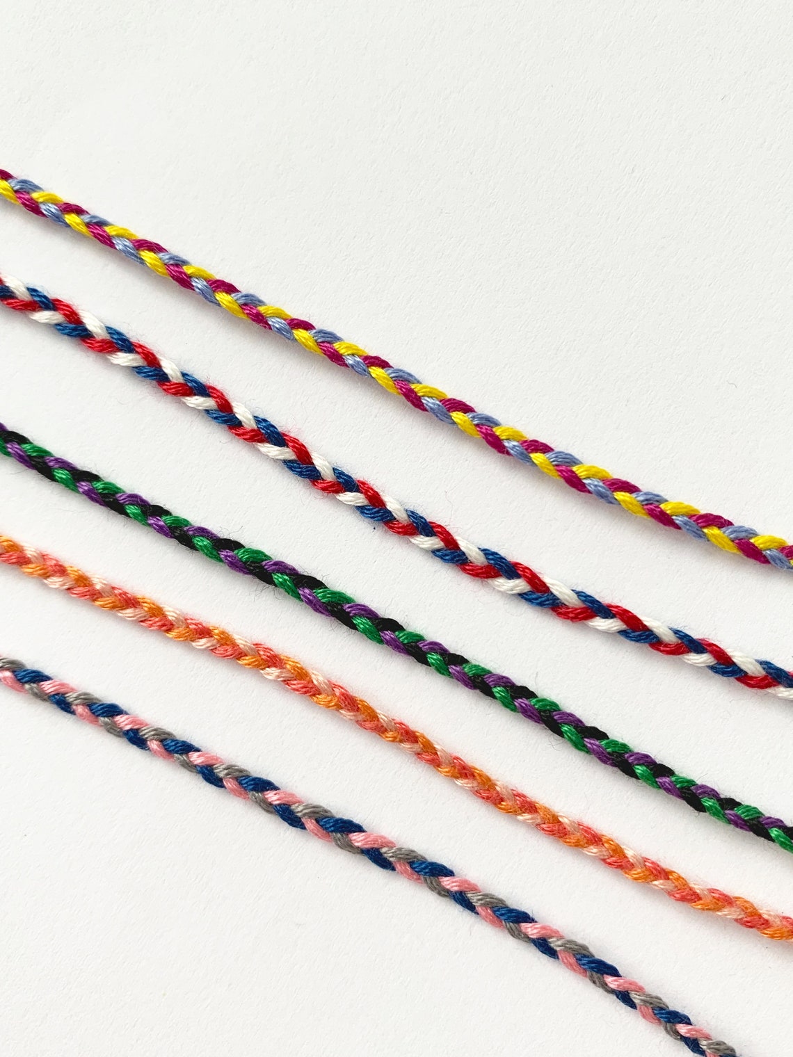 Made to Order Three Color Braid Thin or Thick Bracelet or Anklet - Etsy