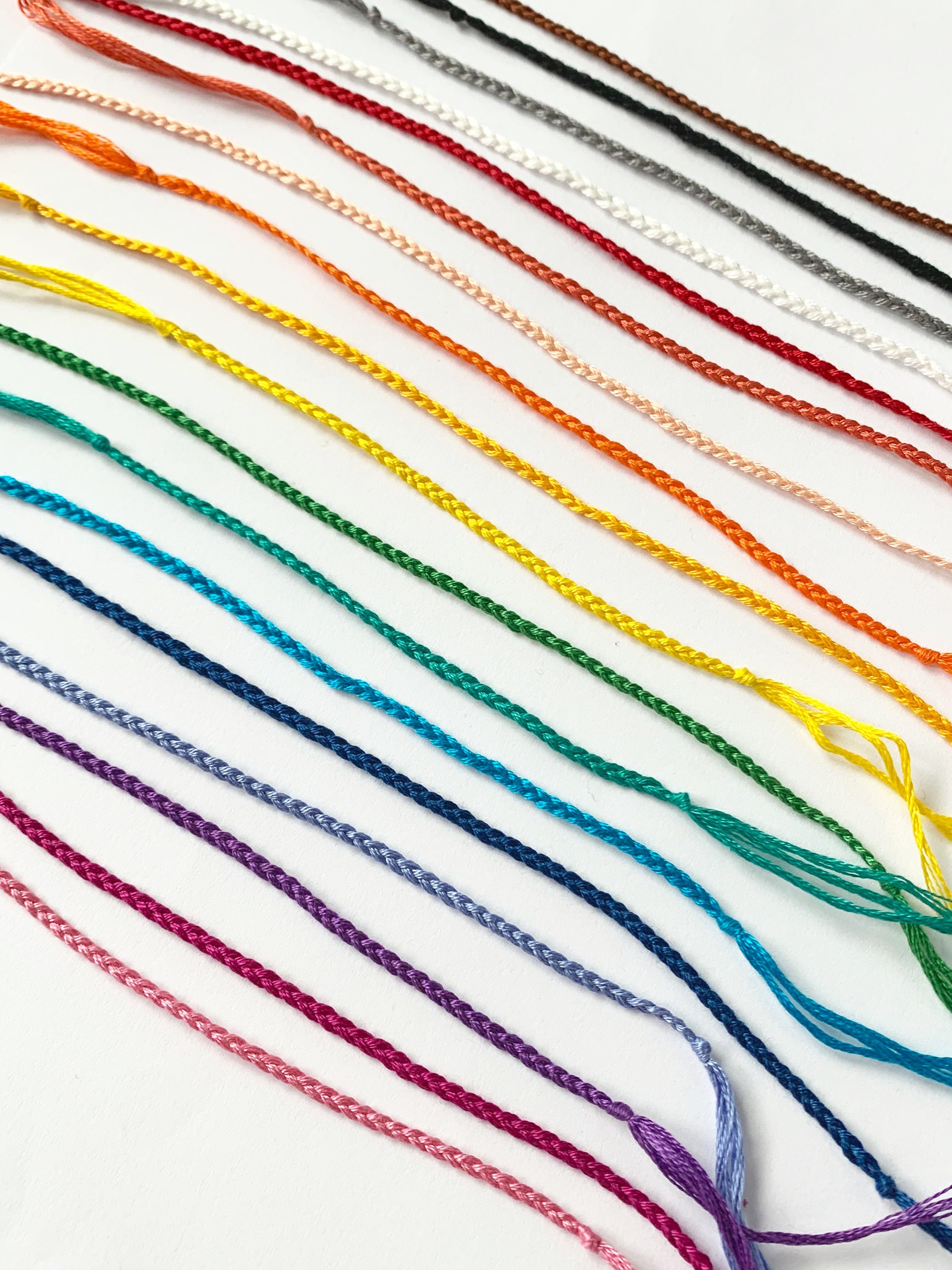 Made to Order Three Color Braid Thin or Thick Bracelet or Anklet - Etsy