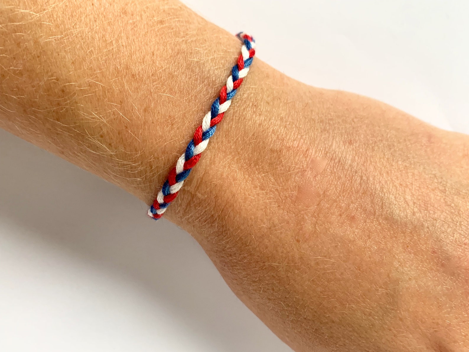 Made to Order Three Color Braid Thin or Thick Bracelet or Anklet - Etsy