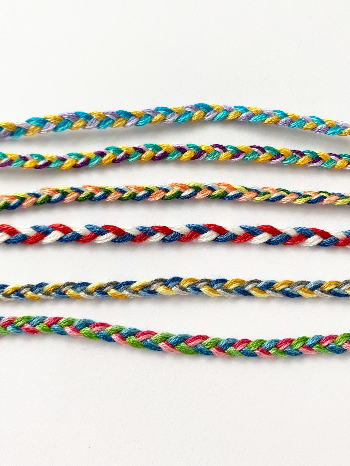 Made to Order Three Color Braid Thin or Thick Bracelet or Anklet - Etsy