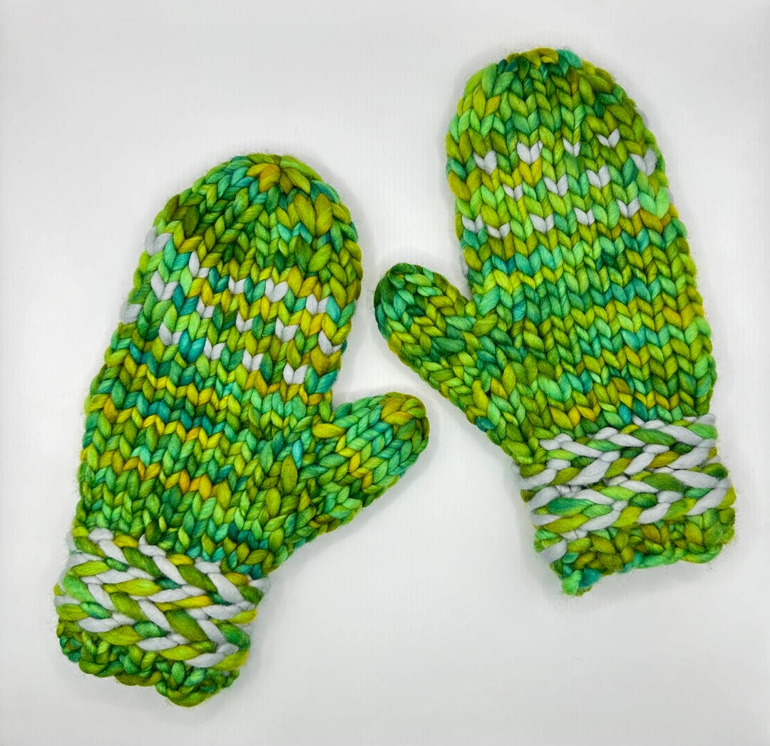 The Braided Mittens - MADE TO ORDER - Hand Knit Merino Wool Winter ...