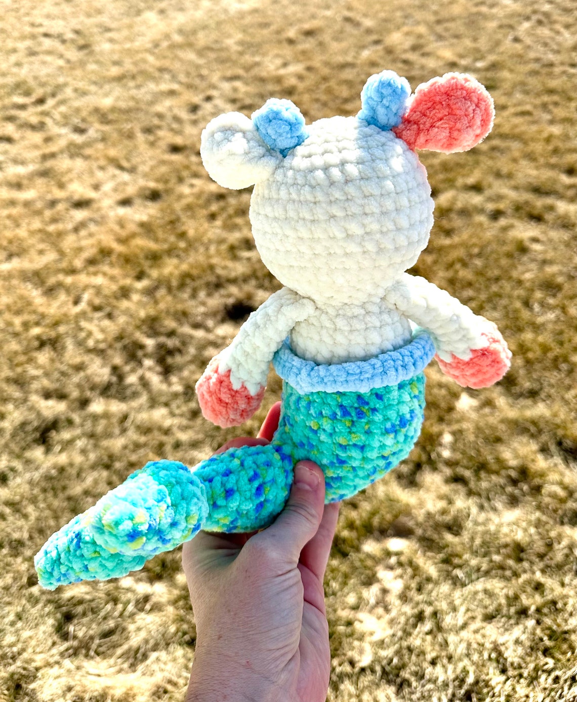 Cow Mermaid Plushie Custom Amigurumi Stuffie Stuffed Animal Crochet ...