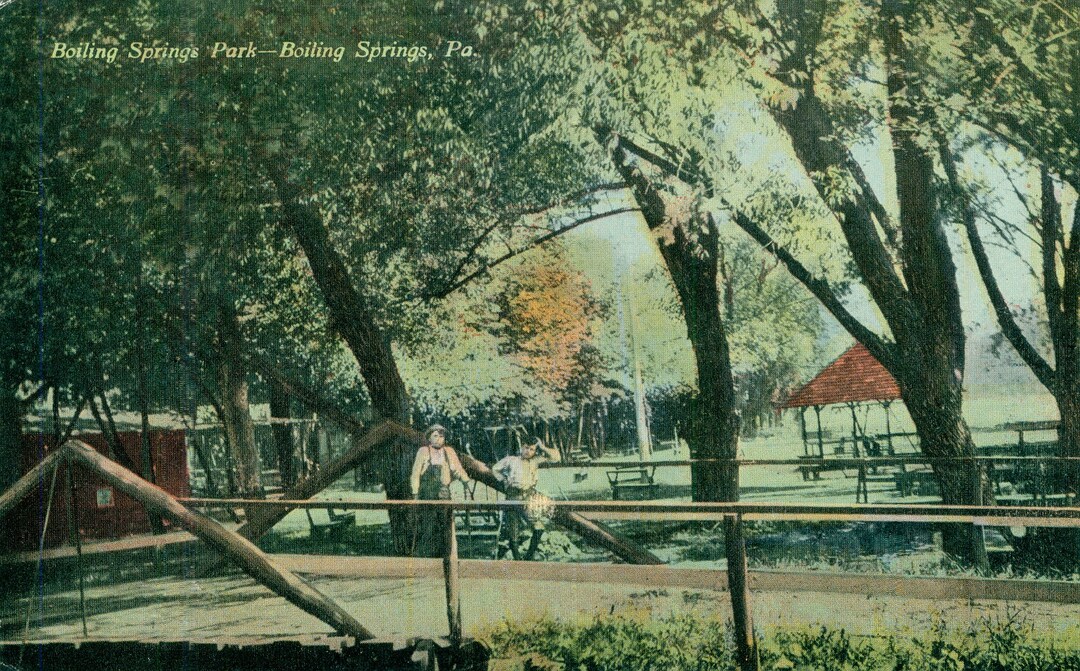 Vintage Postcard, Boiling Springs, Pennsylvania, Boiling Springs Park ...