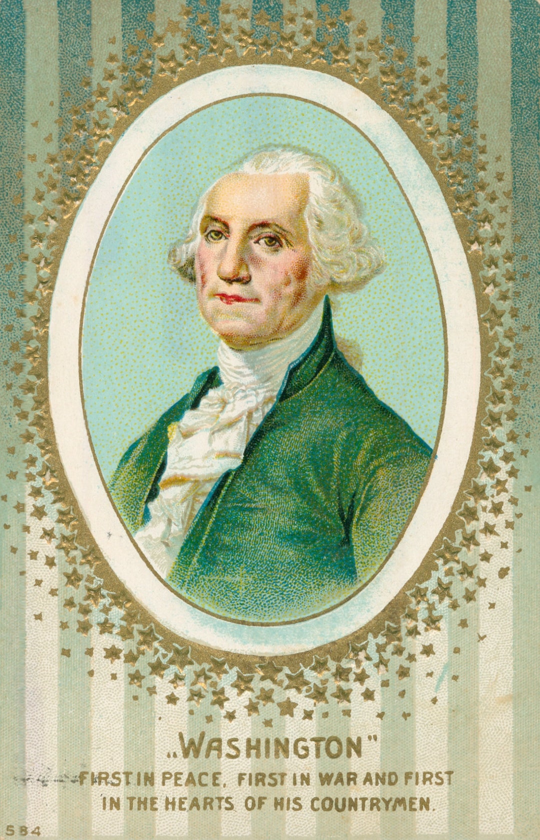 Vintage Postcard, George Washington, Father of Our Country, 1911 - Etsy