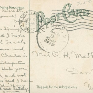 Vintage Postcard, Springfield, Massachusetts, Main Street Looking West ...