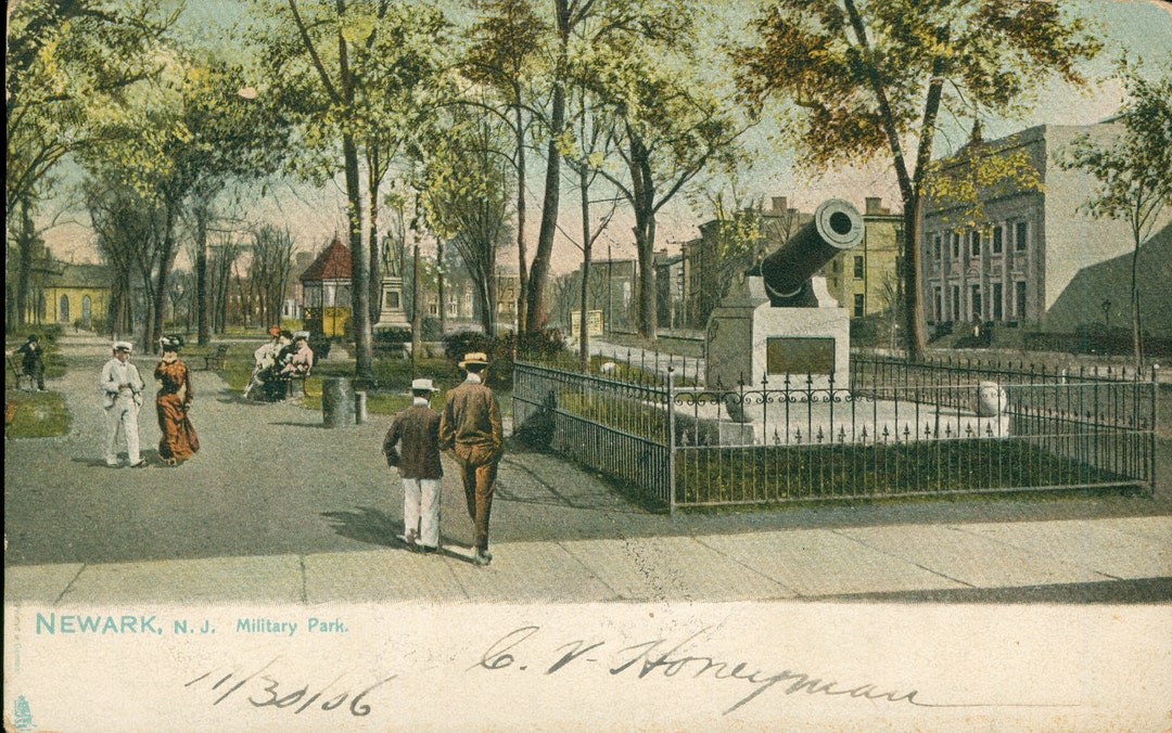 Vintage Postcard, Newark, New Jersey, View in Military Park, 1906 - Etsy