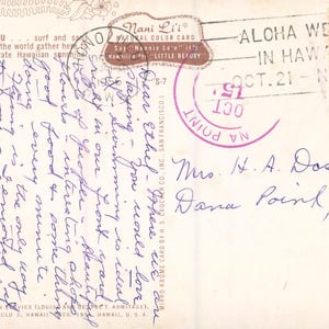 Chrome Postcard, Honolulu, Hawaii, Waikiki Beach, 1956 - Etsy