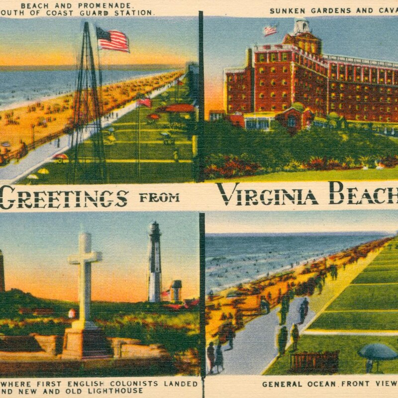 Virginia Postcards - Etsy
