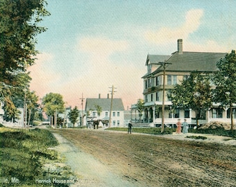 Vintage Postcard, Anvik, Alaska, School House and Post Office, Ca 1910 ...