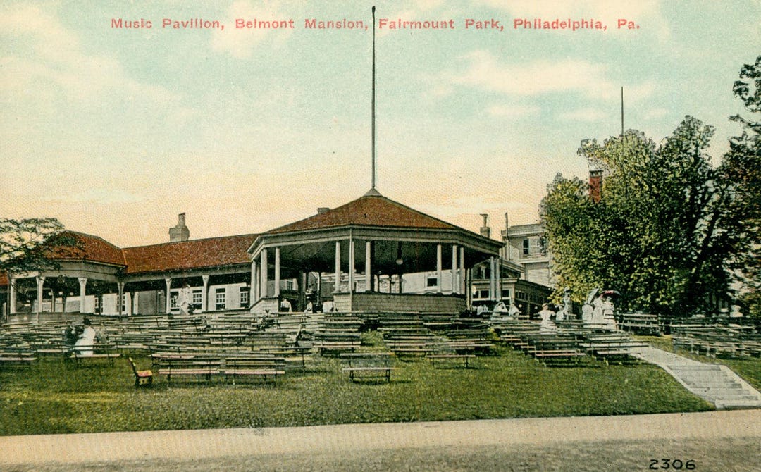 Vintage Postcard, Philadelphia, Pennsylvania, Fairmount Park Music ...