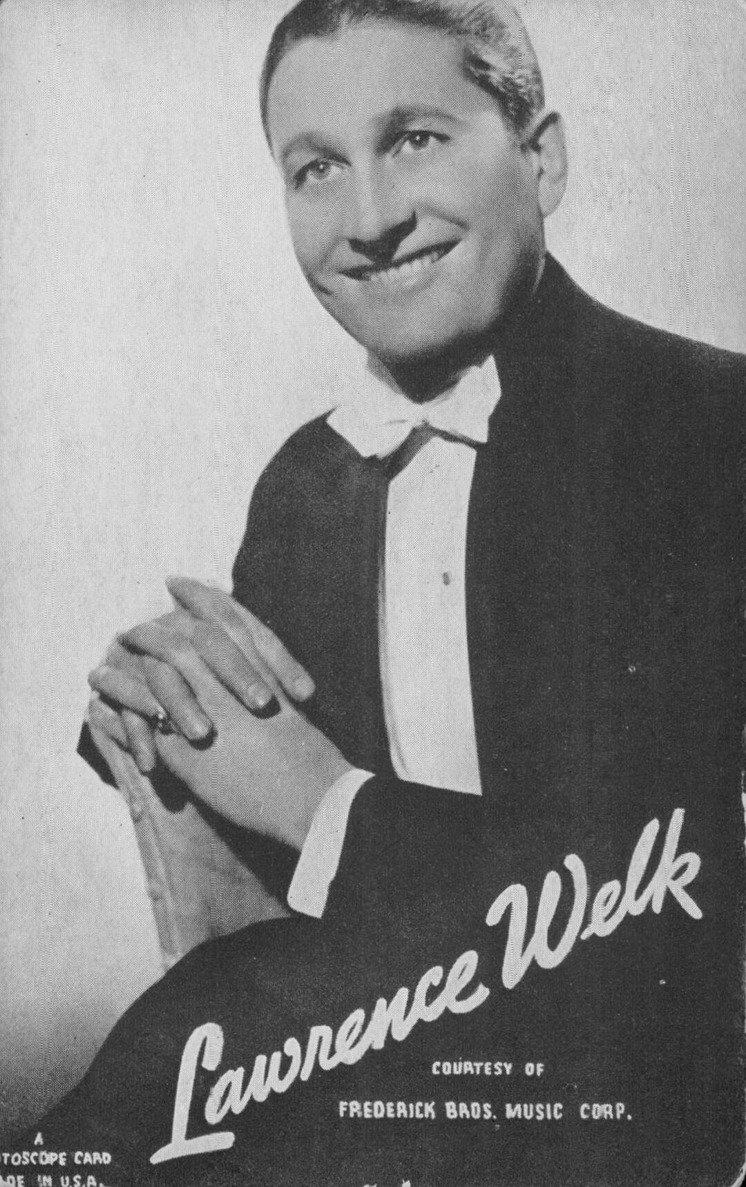 Penny Arcade Postcard, Lawrence Welk, Mutoscope Card, Ca 1930 - Etsy