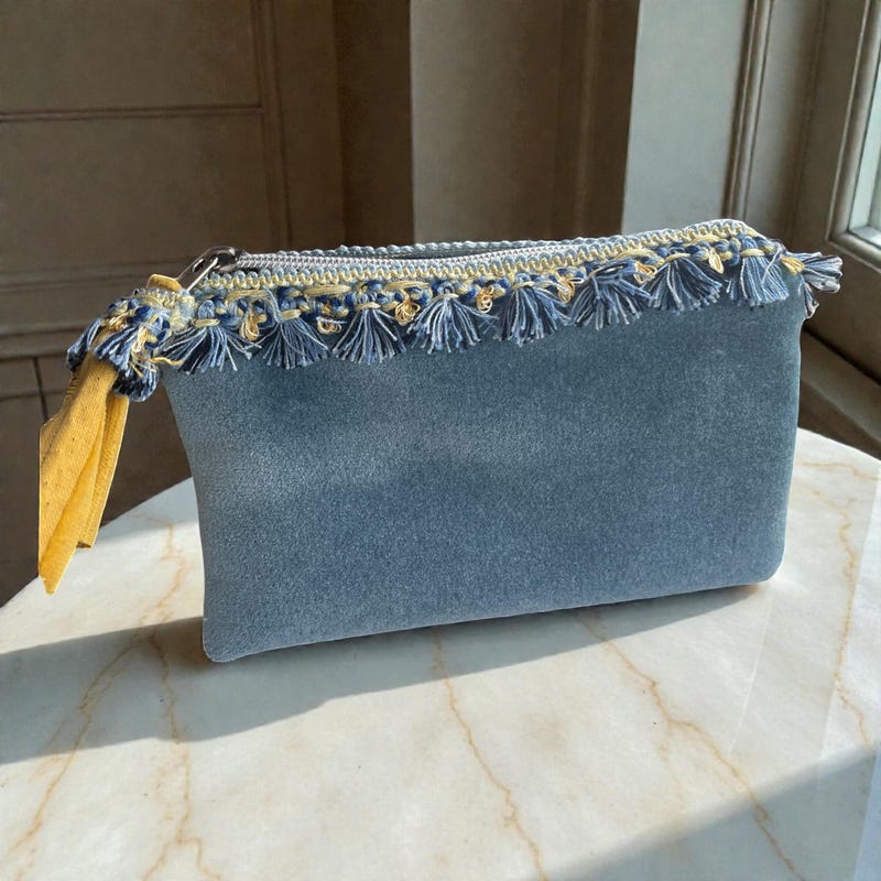 Teal Velvet Pouches - Etsy