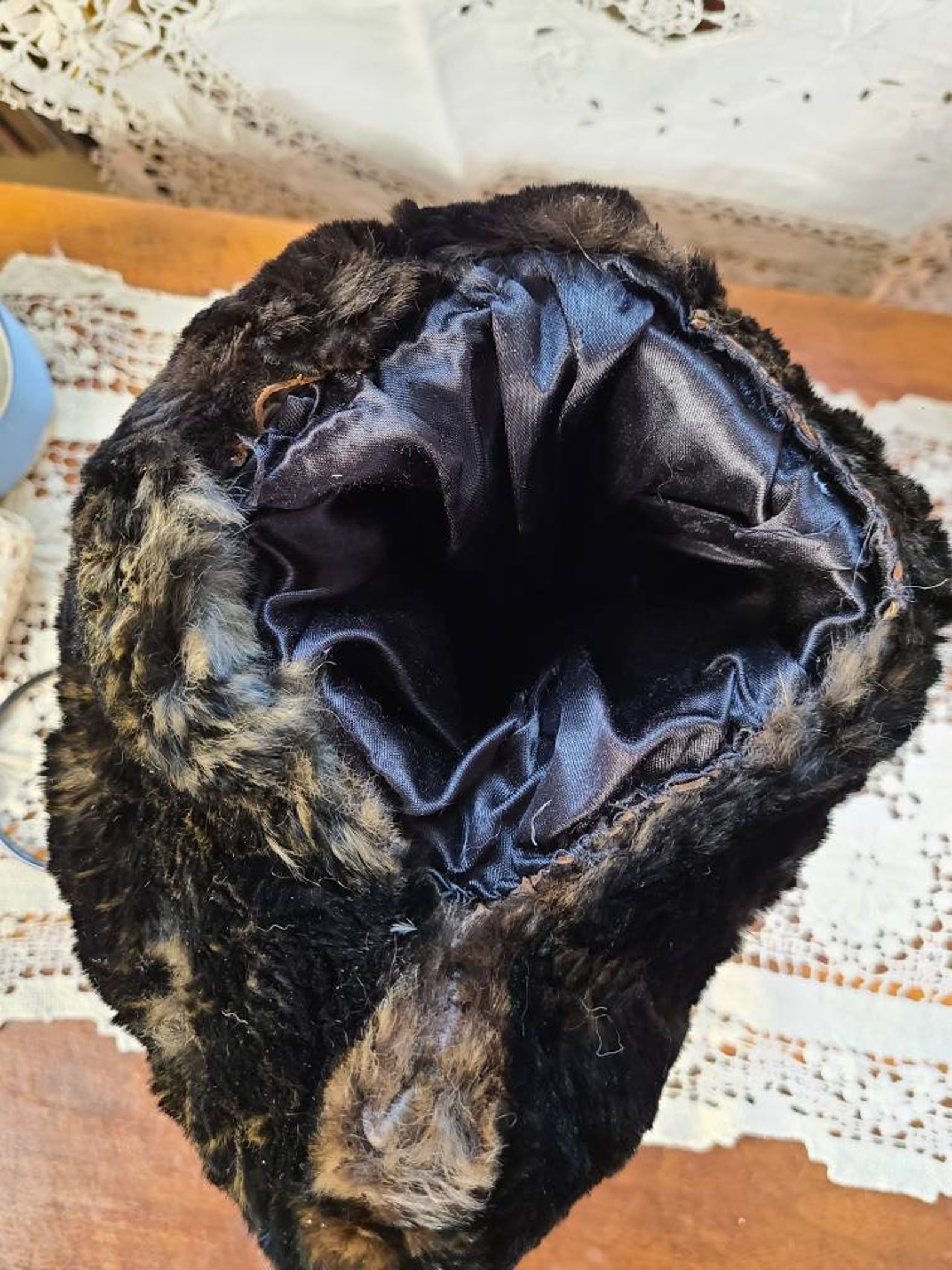 Victorian Fur Muff With Satin Lining - Etsy